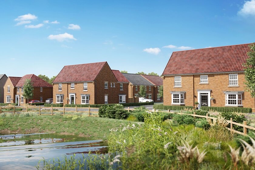 Arazi dizisi David Wilson Homes - The Willows, Lincolnshire County, foto