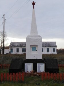 Обелиск воинам-землякам, павшим в Великой Отечественной войне (Lesnaya ulitsa No:1, selo Lesnoye), anıt, heykel  Altayski krayından