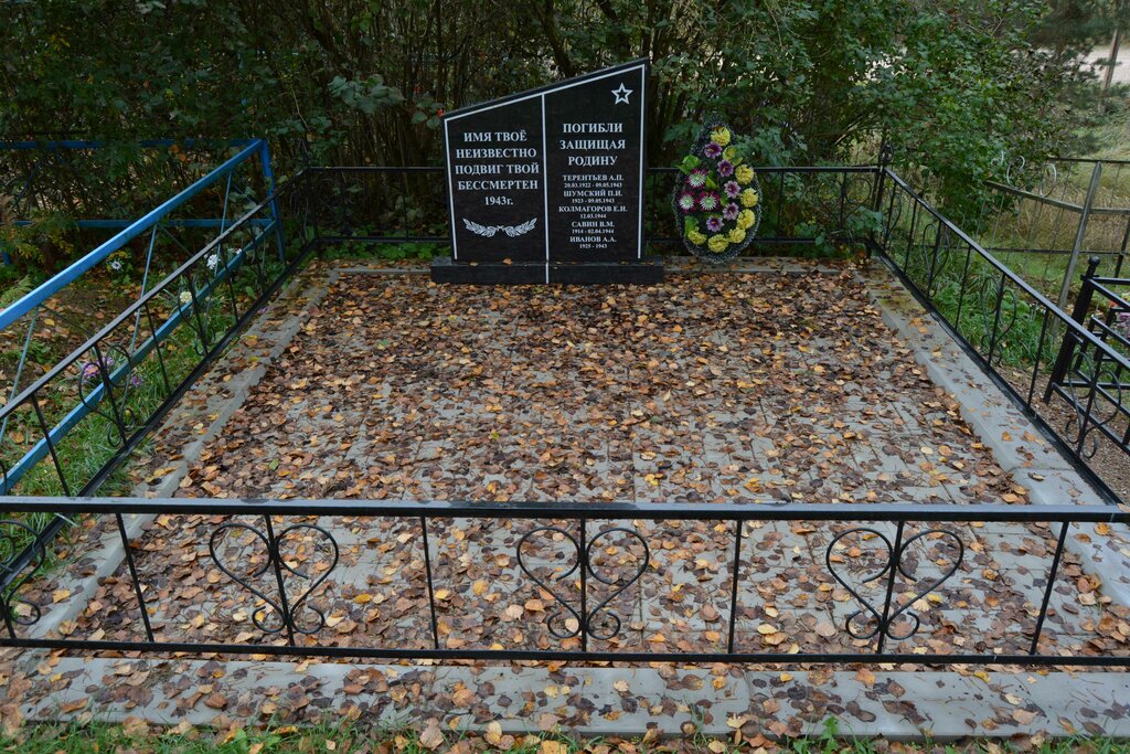 Anıt, heykel Братская могила советских воинов, Pskovskaya oblastı, foto