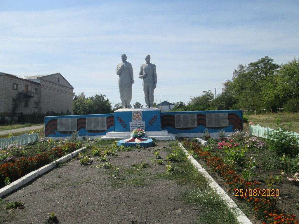 Anıt, heykel Воинам, павшим в годы Великой Отечественной войны, Voronejskaya oblastı, foto