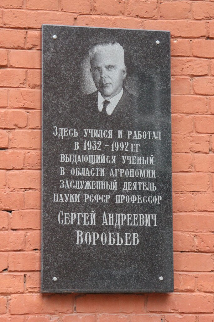 Anıt levhası, anıt taş Профессор С.А. Воробьев, Moskova, foto