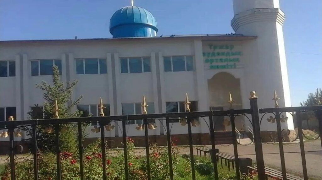 Cami Central mosque in the village of Urjar, Doğu Kazakistan eyaleti, foto