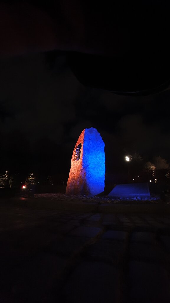 Anıt, heykel Monument to Julius Rupp, Kaliningrad, foto