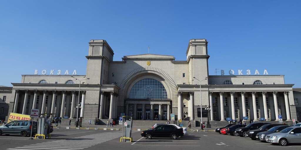 Tren istasyonu станция Днепр-Главный, Dnepropetrovsk, foto
