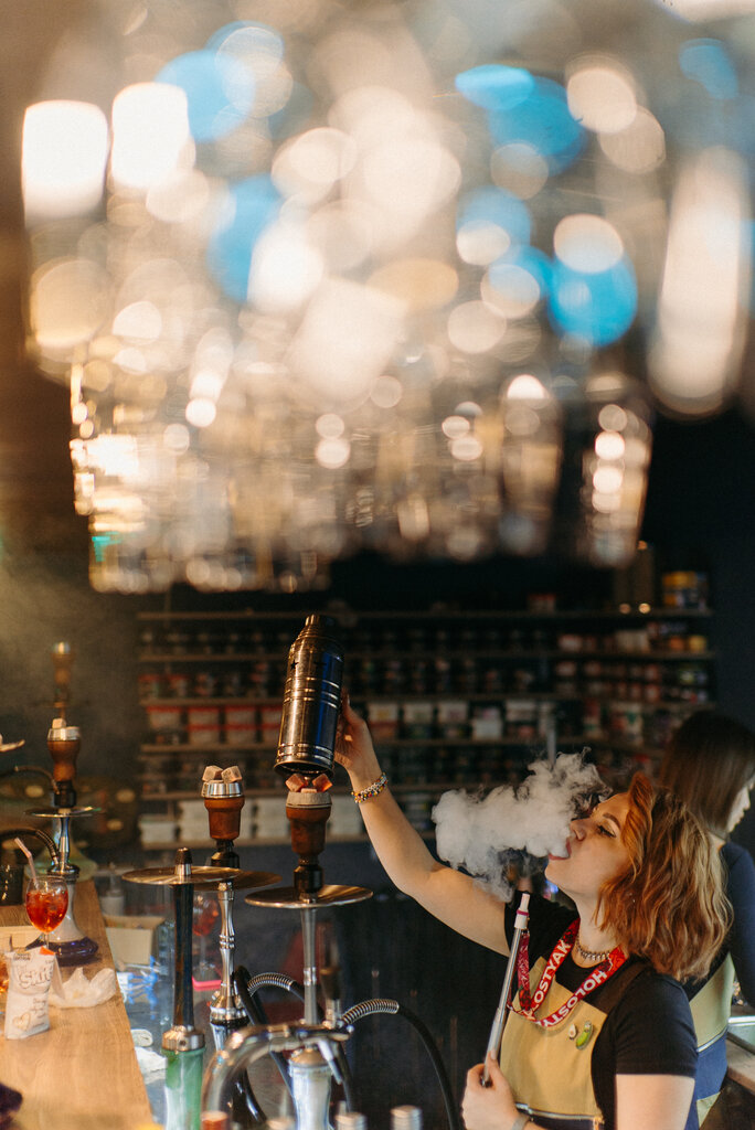 Nargile kafeler Akvarium place, Barnaul, foto