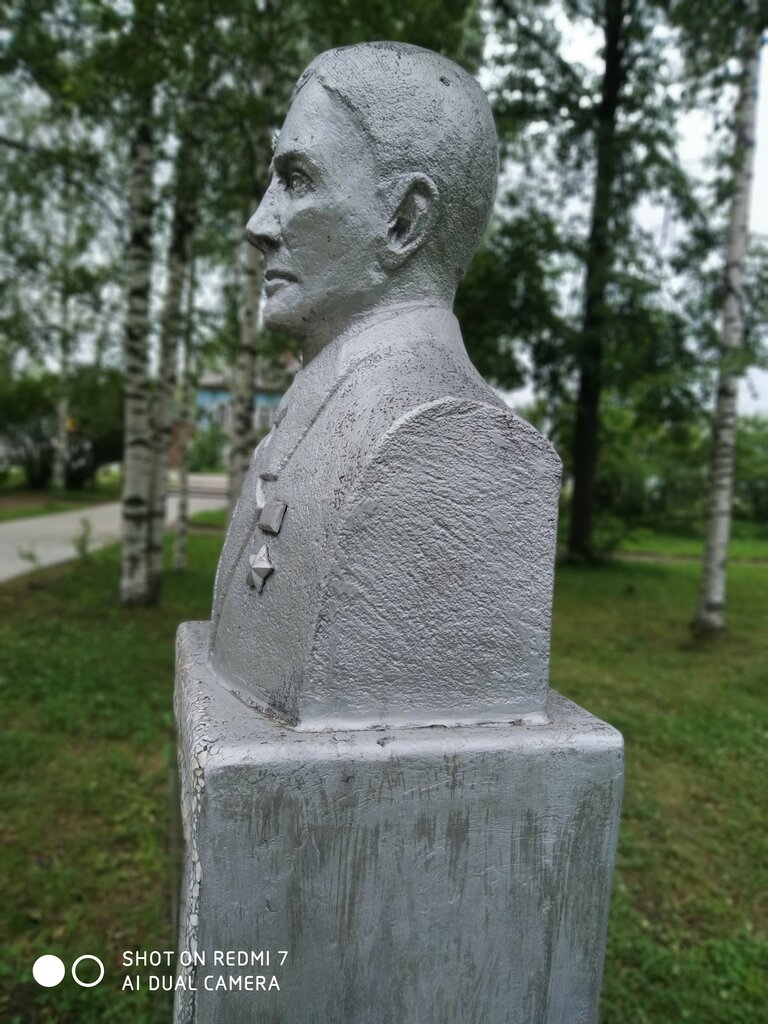 Anıt, heykel Бюст Героя Советского Союза В.И. Баданина, Nikolsk, foto