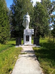 Односельчанам, павшим в Великой Отечественной войне (Kostroma Region, Makaryevskiy munitsipalny okrug, posyolok Gorchukha, Sovetskaya ulitsa), anıt, heykel  Kostromskaya oblastından
