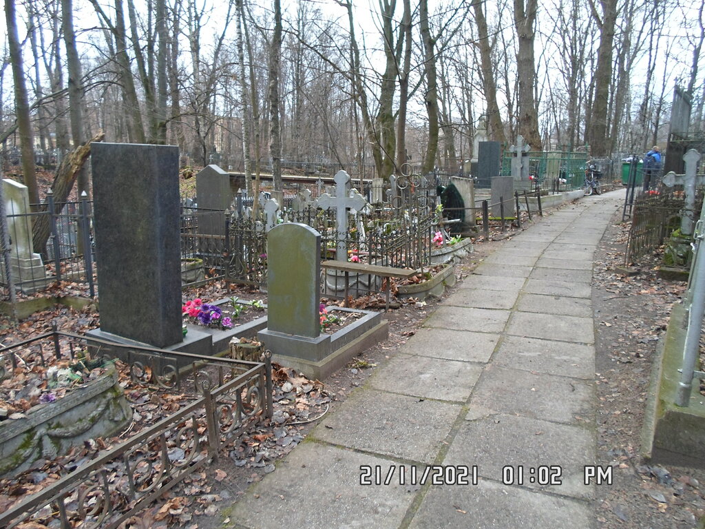 Ünlü kişilerin mezarları Актёр Евгений Сергеевич Деммени, Saint‑Petersburg, foto
