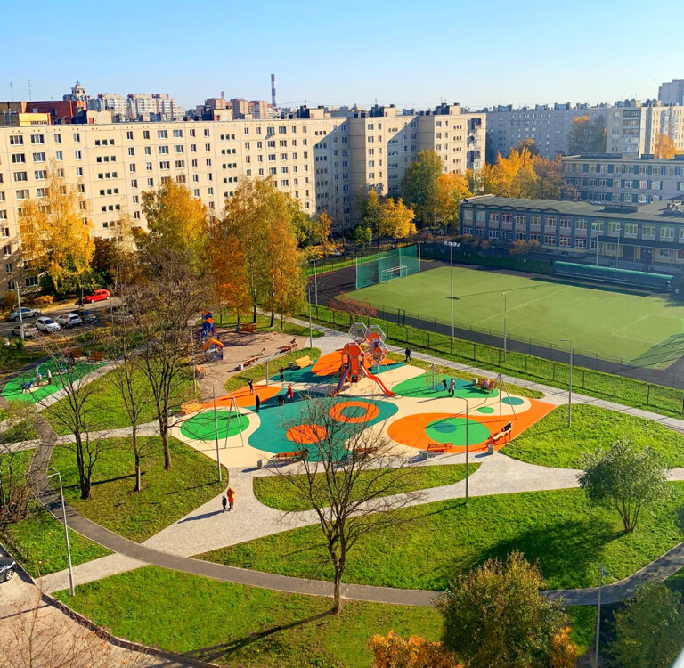 Spor alanı Sports ground, Saint‑Petersburg, foto