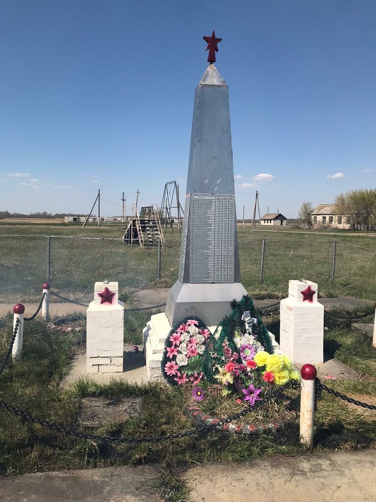 Anıt, heykel Участникам Великой Отечественной войны, Kurganskaya oblastı, foto