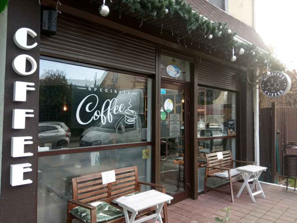 Kahve dükkanları Molecula Coffee, Soçi, foto