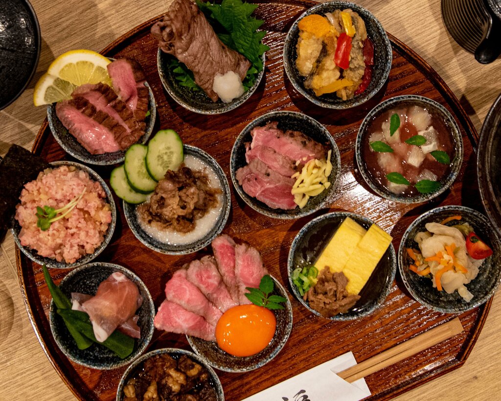 Restoran Ushinohuku Crystanagahoriten, Osaka, foto