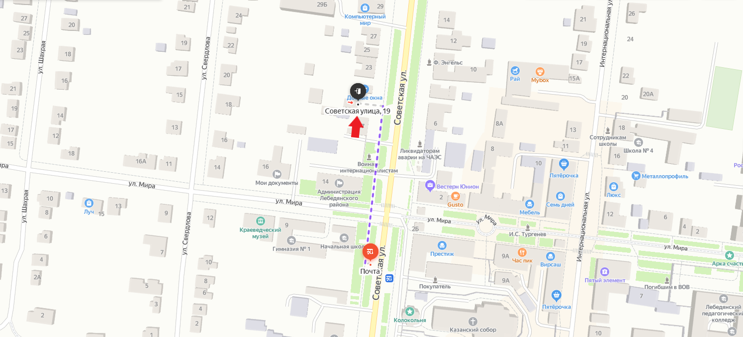 Лебедянь карта фото - PwCalc.ru