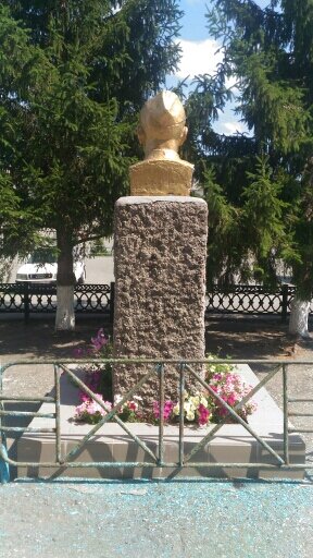 Anıt, heykel Бюст Героя Советского Союза Н.Г. Дейнеко, Çeliabinskaya oblastı, foto