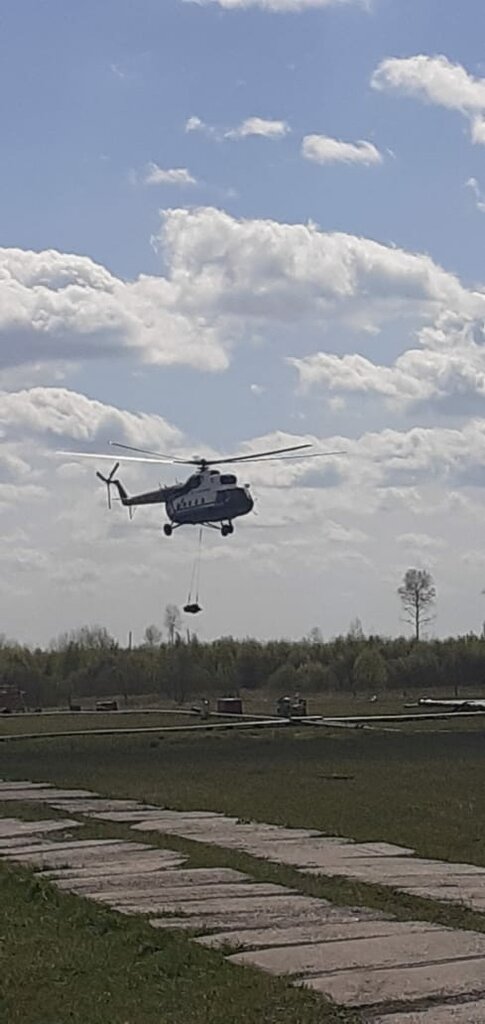 Helikopter pisti вертолётная площадка Новиково, Tomskaya oblastı, foto