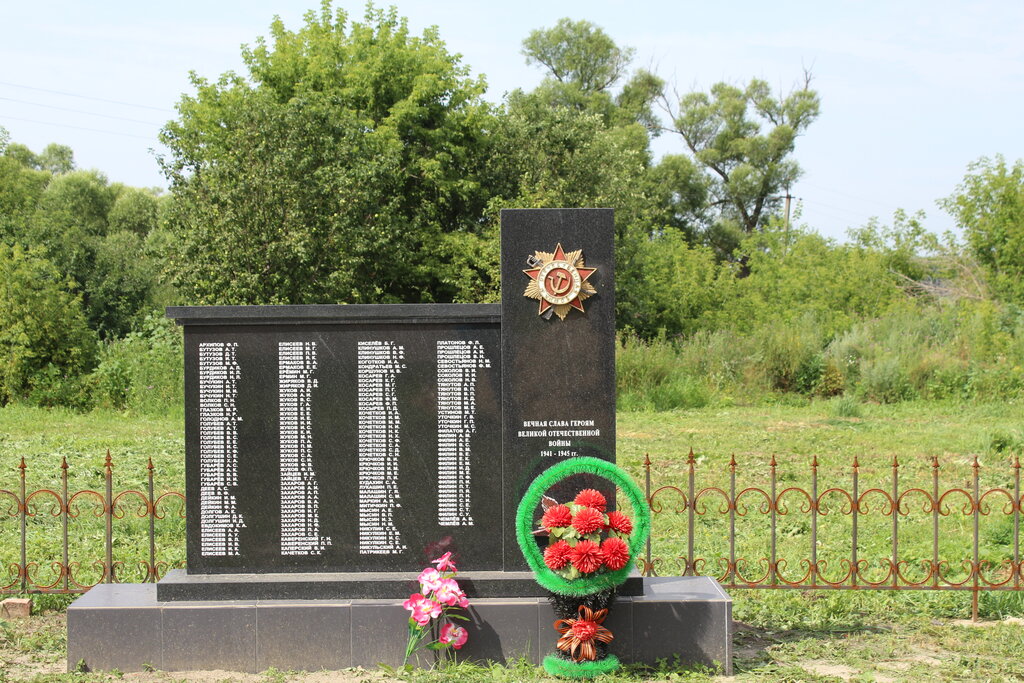 Anıt, heykel Воинам-землякам, погибшим на фронтах Великой Отечественной войны, Tambovskaya oblastı, foto