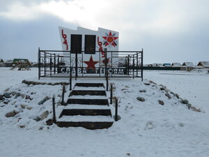 Обелиск односельчанам, павшим в Великой Отечественной войне (Republic of Altai, Kosh-Agachskiy rayon, Beltirskoye selskoye poseleniye, selo Novy Beltir), anıt, heykel  Altay Cumhuriyeti'nden