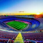 Nou Camp (Comunidad Autònoma de Cataluña, Barcelona, Les Corts, la Maternitat i Sant Ramon), stadyum  Barselona'dan