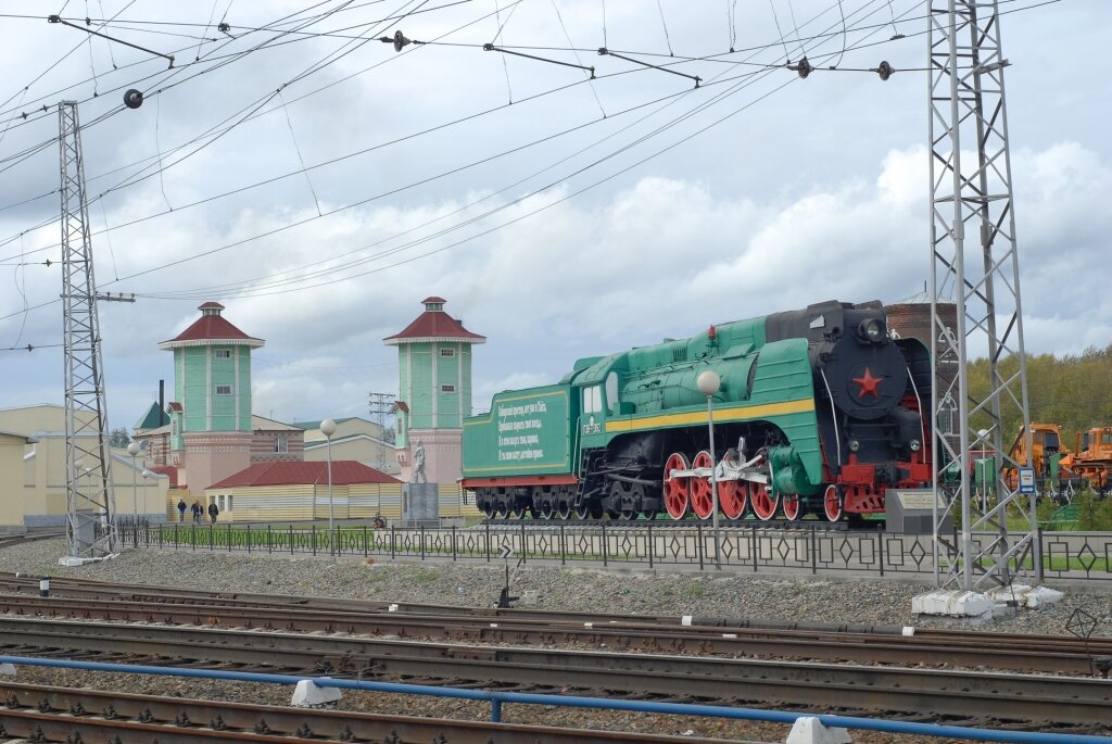 Teknoloji anıtı Паровоз П36-0192, Tayga, foto