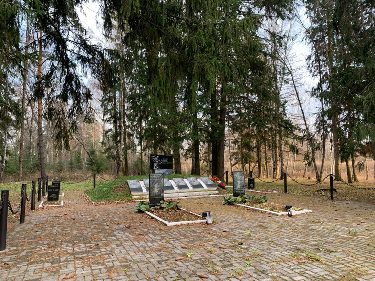 Anıt, heykel Братская могила, Kalujskaya oblastı, foto