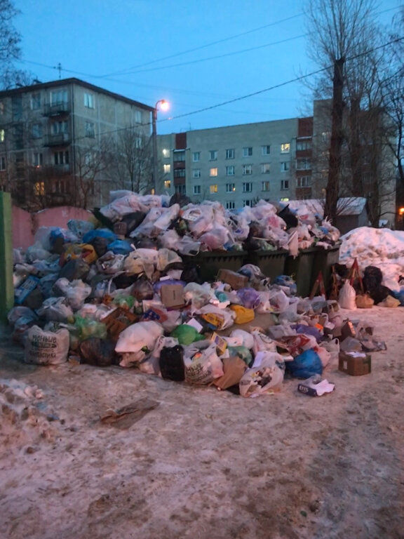 Çöp alanları Trash and garbage disposal area, Saint‑Petersburg, foto
