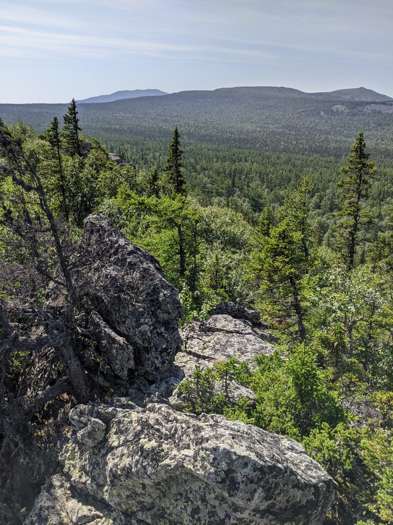 Dağ zirvesi Гора Малый Шаршалыбиик, Başkurdistan, foto