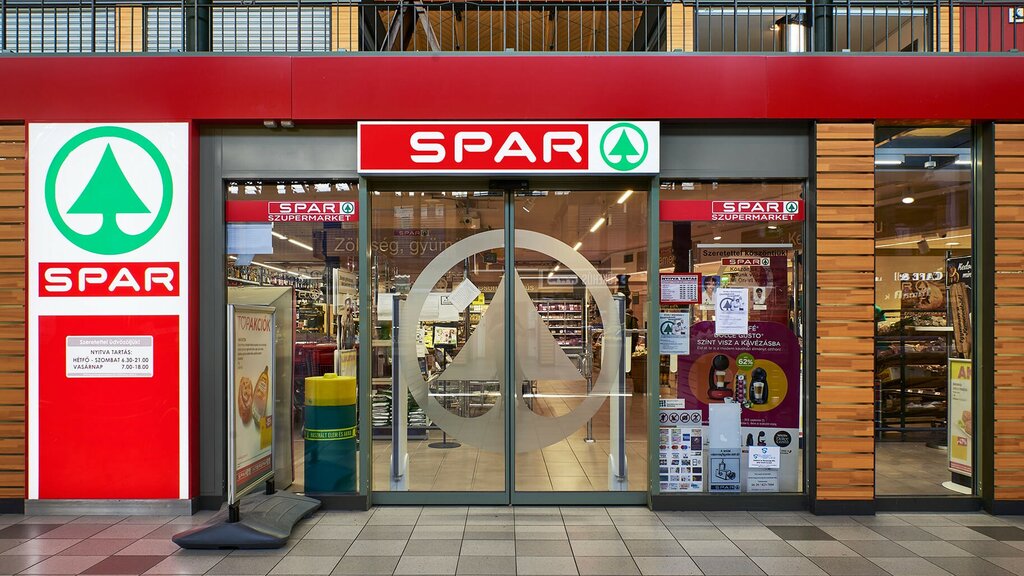 Süpermarket Spar szupermarket, Budapeşte, foto