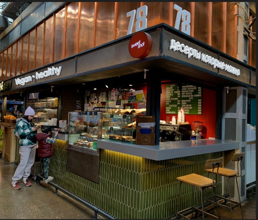Kafe Raw to go, Moskova, foto