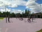 Sports ground (Moscow Region, Dolgoprudny, Novye Vodniki City Park), spor alanı  Dolgoprudny'den