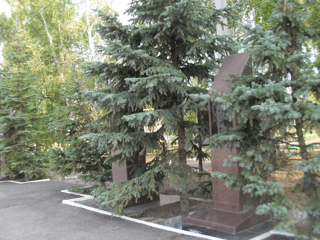 Anıt, heykel Обелиск полному кавалеру ордена Славы Степану Петровичу Жаркову, Saratovskaya oblastı, foto