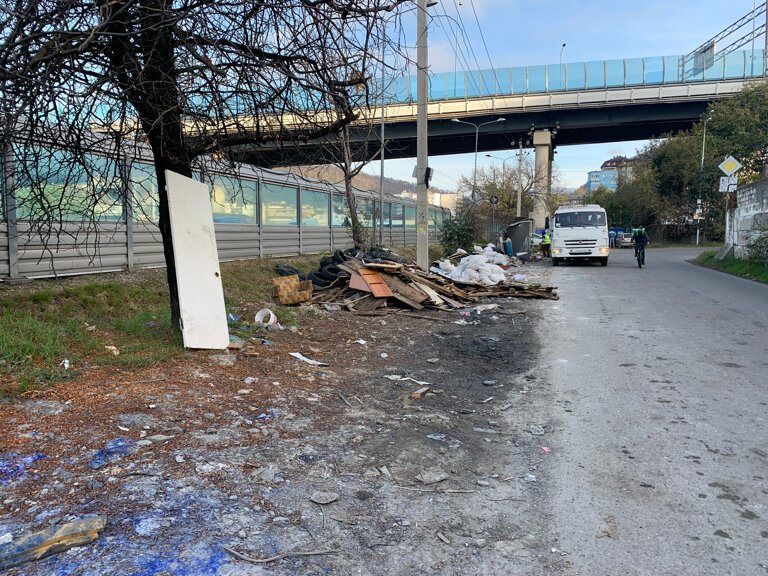 Çöp alanları Раздельный сбор мусора, Soçi, foto