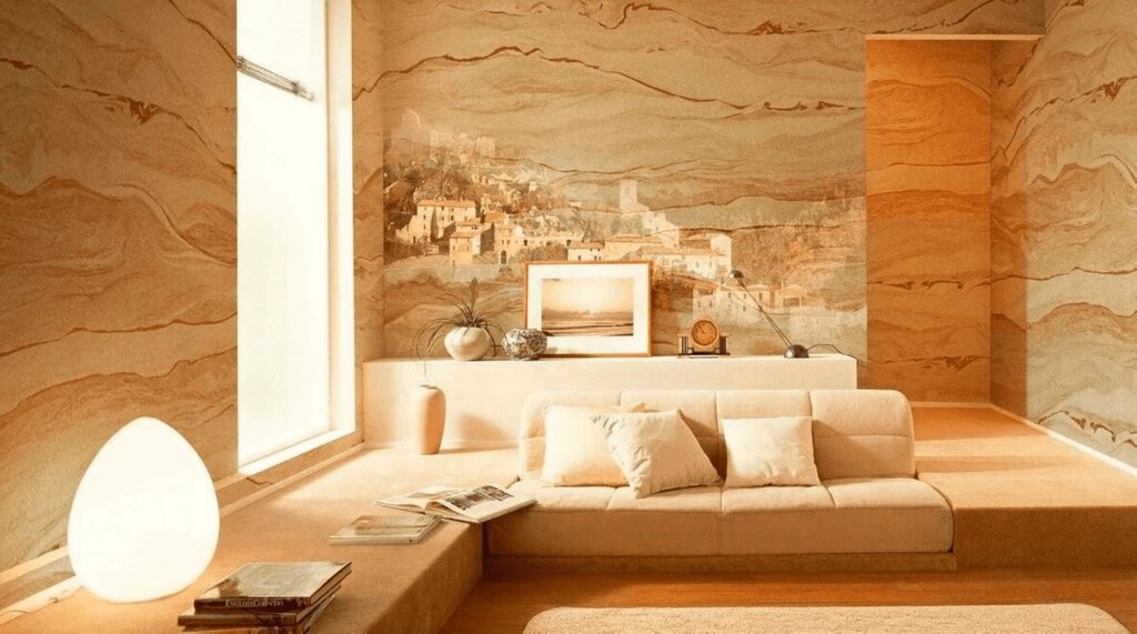 Dekoratif kaplama hizmetleri Revazstroy - flexible stone, marble, Krasnogorsk, foto