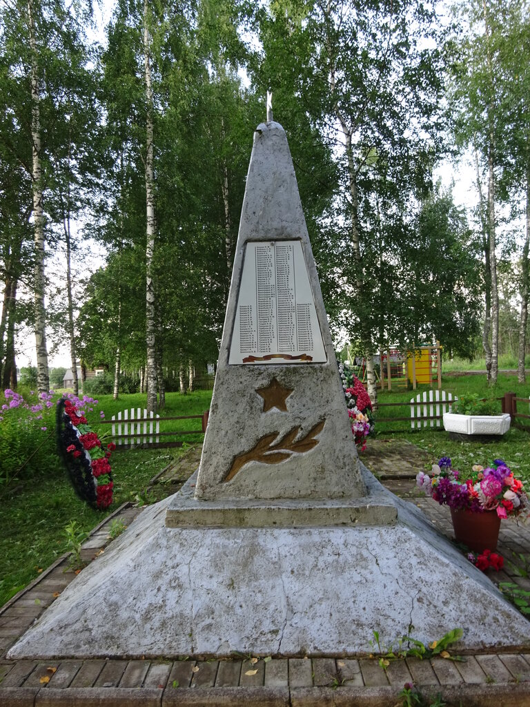 Anıt, heykel Обелиск павшим воинам Великой Отечественной войны 1941-1945 гг., Vologodskaya oblastı, foto