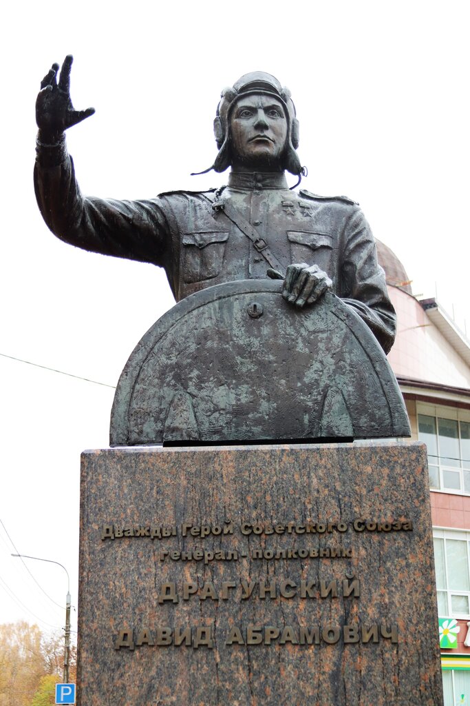 Anıt, heykel Генерал-полковник Давид Абрамович Драгунский, Solneçnogorsk, foto