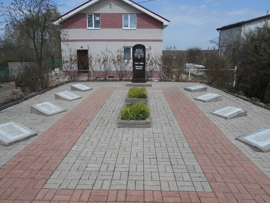 Anıt, heykel Участникам Великой Отечественной войны, Nijegorodskaya oblastı, foto