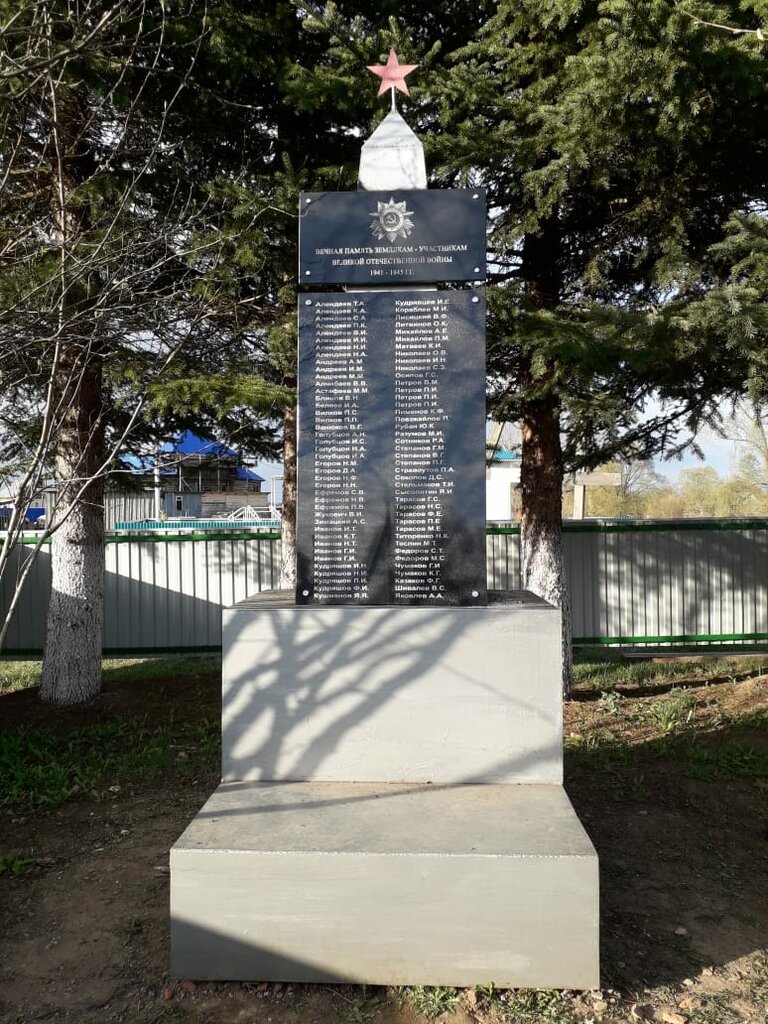 Anıt, heykel Воинам, павшим в Великой Отечественной войне, Başkurdistan, foto