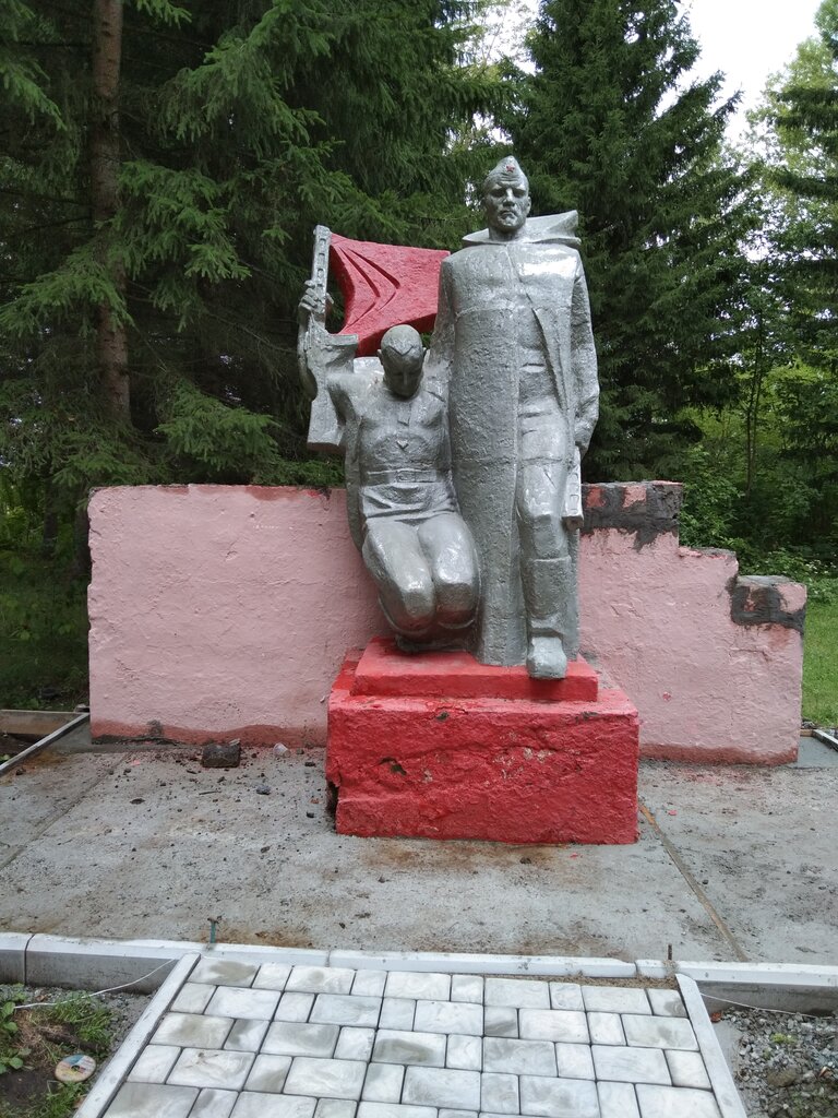 Anıt, heykel Воинам, погибшим в годы Великой Отечественной войны, Novosibirskaya oblastı, foto