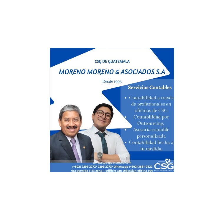Muhasebeciler Moreno Moreno & Asociados, Sociedad Anonima Csg de Guatemala, Guatemala, foto