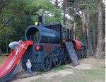 Детская игровая площадка Паровоз (Moscow Region, Bogorodskiy Urban District, park Volkhonka), oyun alanı  Noginsk'ten