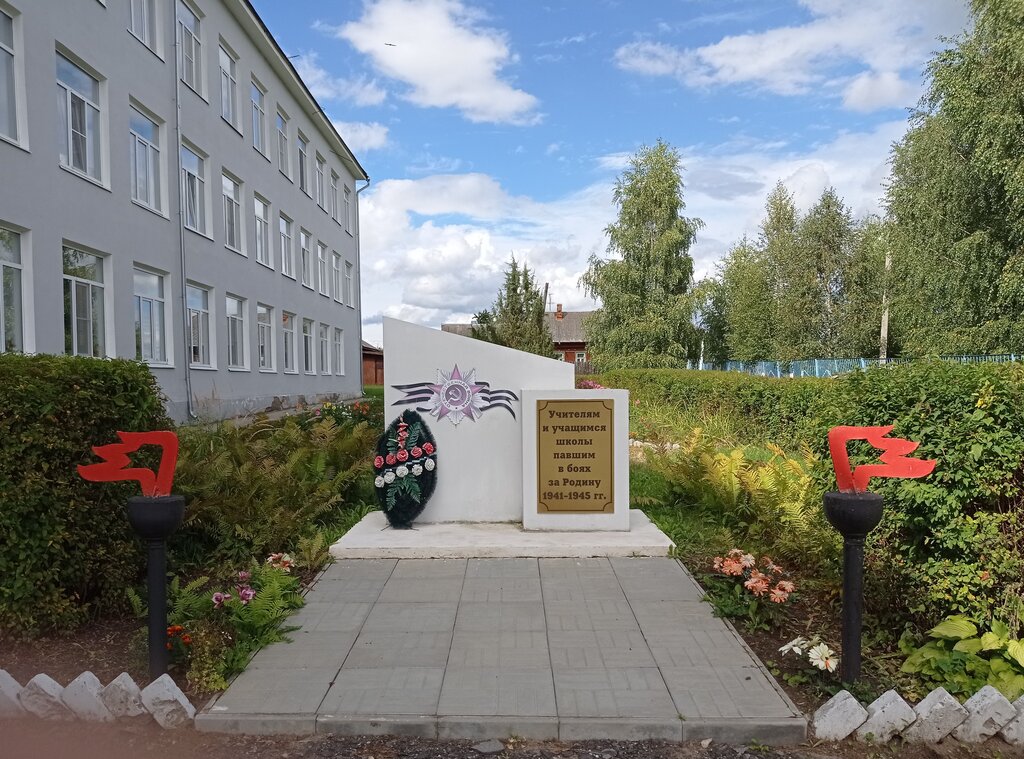 Anıt, heykel Обелиск павшим воинам Великой Отечественной войны, İvanovskaya oblastı, foto