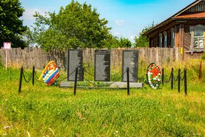 Воинам-землякам, павшим в Великой Отечественной войне (Vladimir Region, Melenkovskiy munitsipalny okrug, derevnya Bolshoy Sanchur), anıt, heykel  Vladimirskaya oblastından