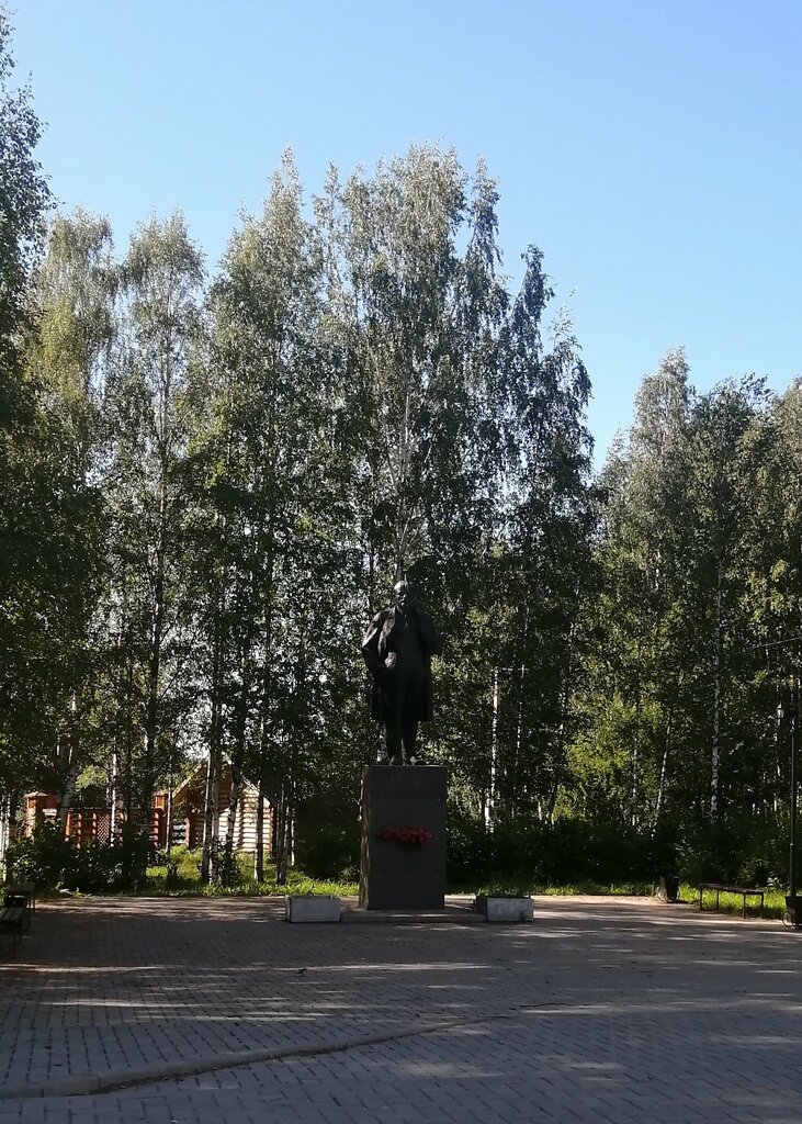 Anıt, heykel В.И. Ленин, Vytegra, foto