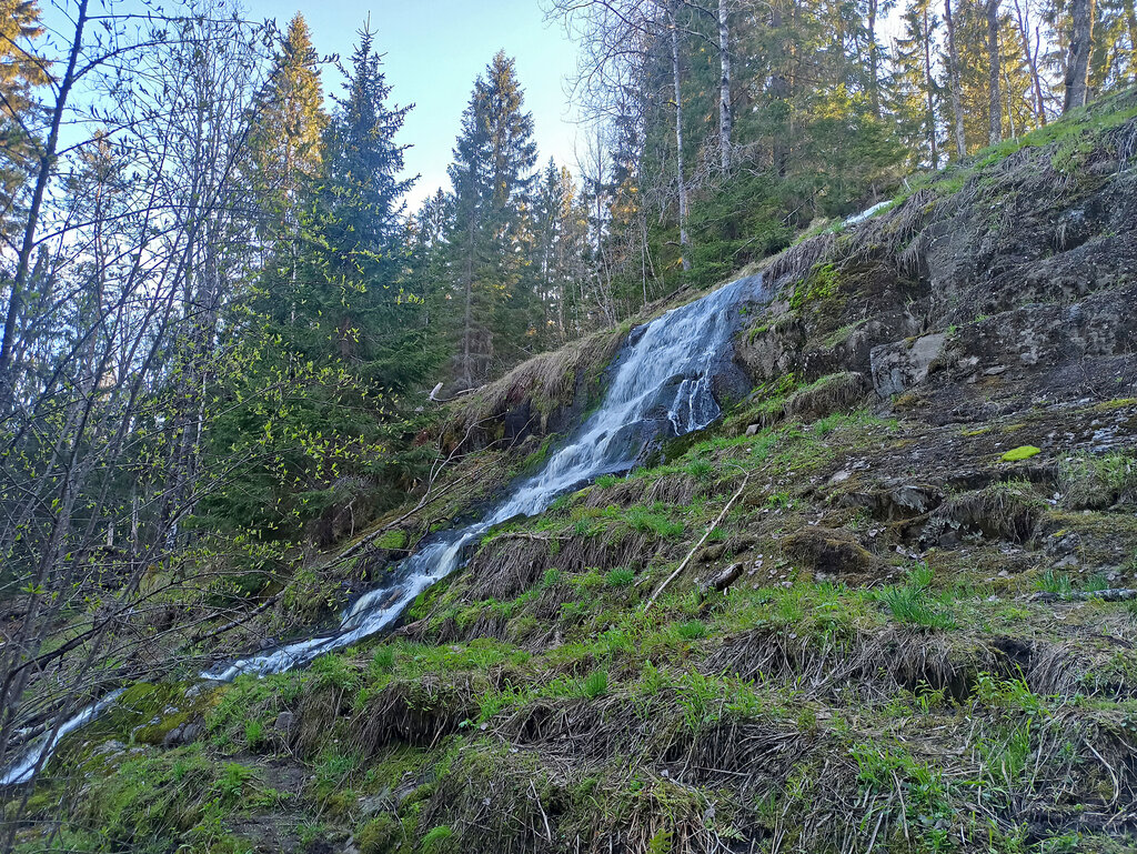 Şelale Водопад Онненкоски, Karelya, foto