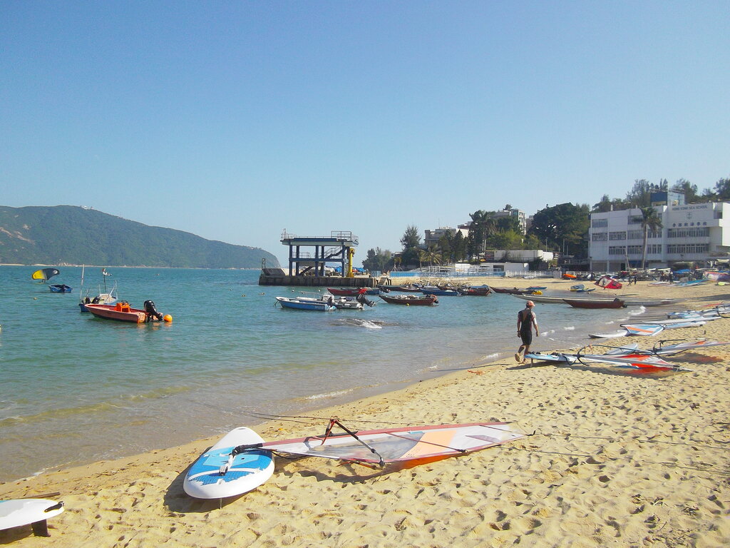 Plaj Stanley Main Beach, Hong Kong, foto