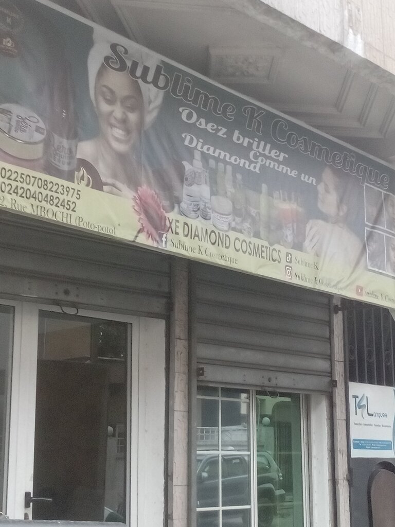 Pazarlar ve çarşılar Ets sublime K cosmétiques, Brazzaville, foto