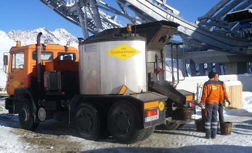 Yol ve asfalt ürünleri Gussasphalt - Porr Bau GmbH, Tirol, foto