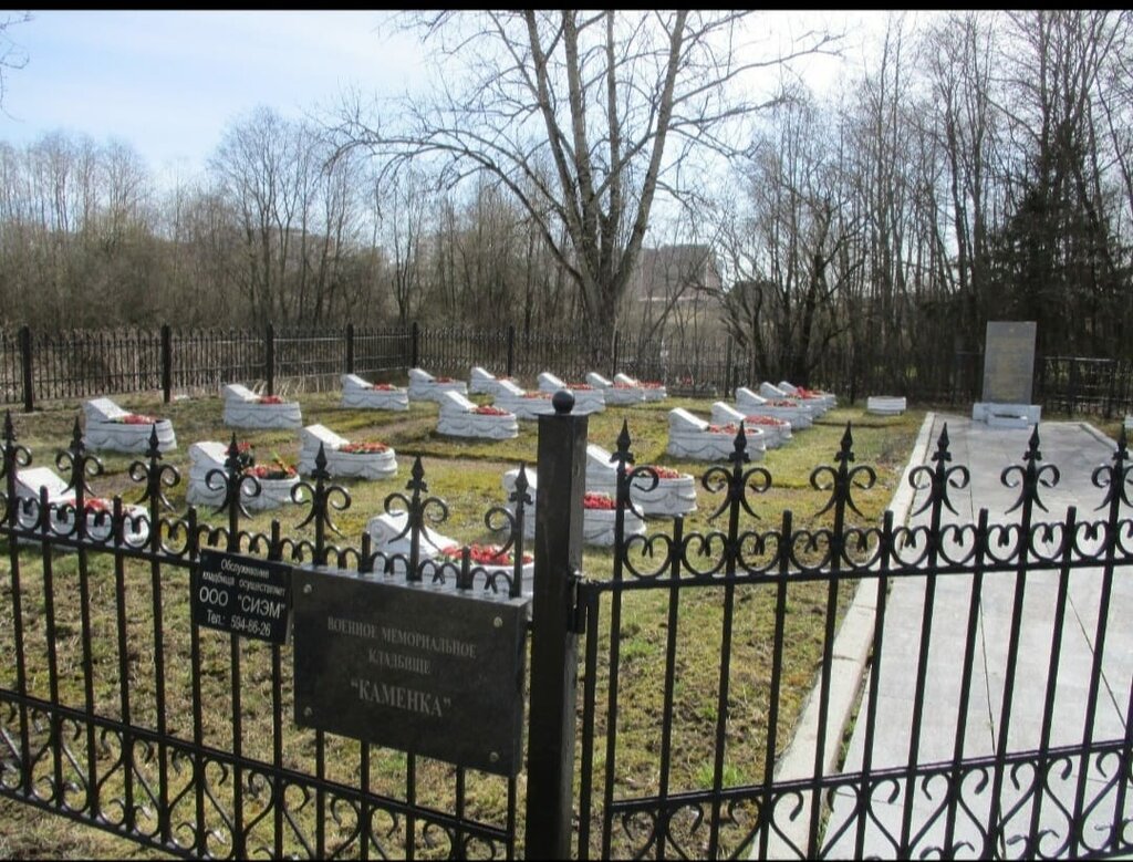 Mezarlıklar Воинское кладбище Каменка, Saint‑Petersburg, foto