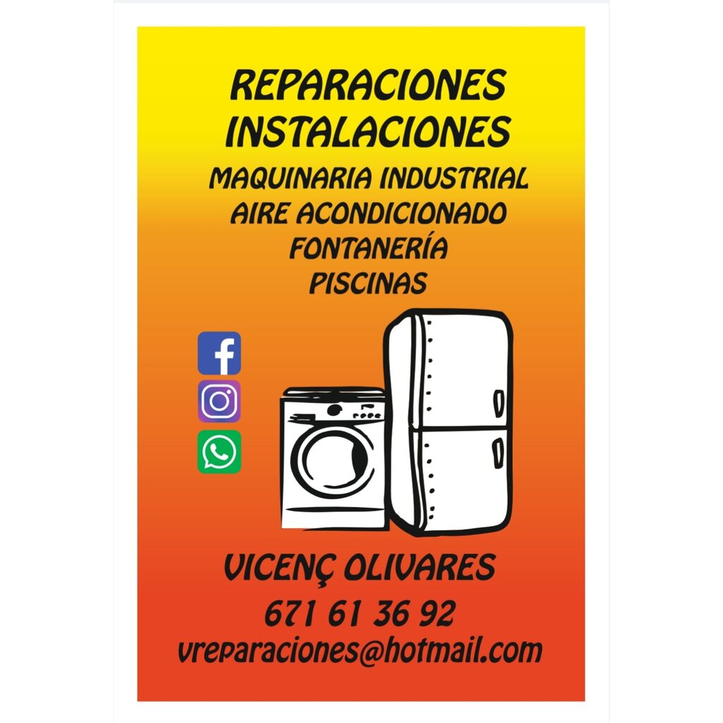 Beyaz eşya servisleri Reparaciones Instalaciones Vicenç Olivares, Palma, foto