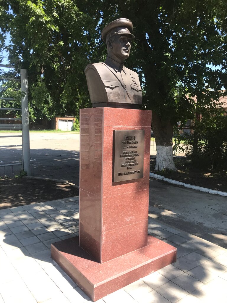 Anıt, heykel Бюст Я.И. Кобзаря, Krasnodar, foto