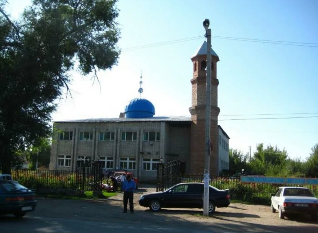 Cami Central mosque in the village of Urjar, Doğu Kazakistan eyaleti, foto